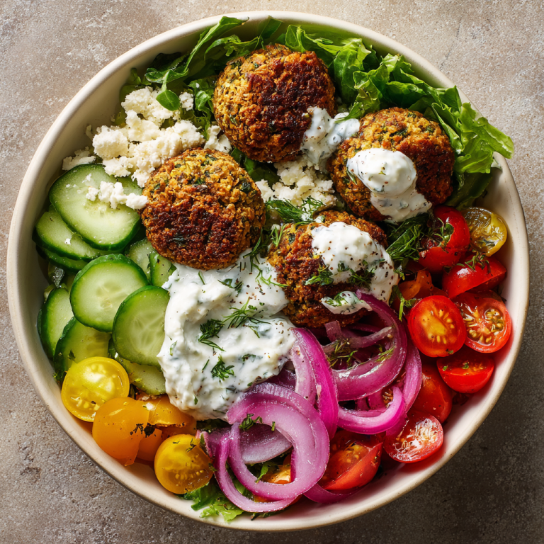 Falafel Cottage Cheese Bowl - Bite Tide