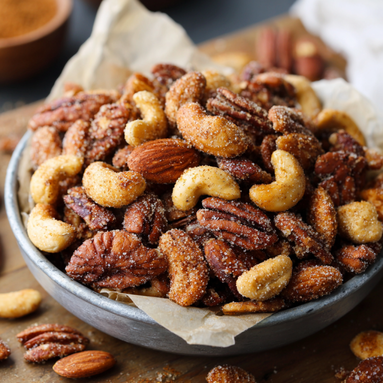 Cinnamon Sugar Roasted Nuts - Bite Tide