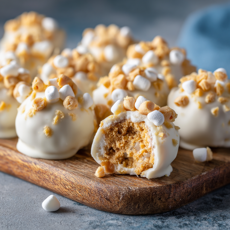 Marshmallow Peanut Butter Snowballs - Bite Tide