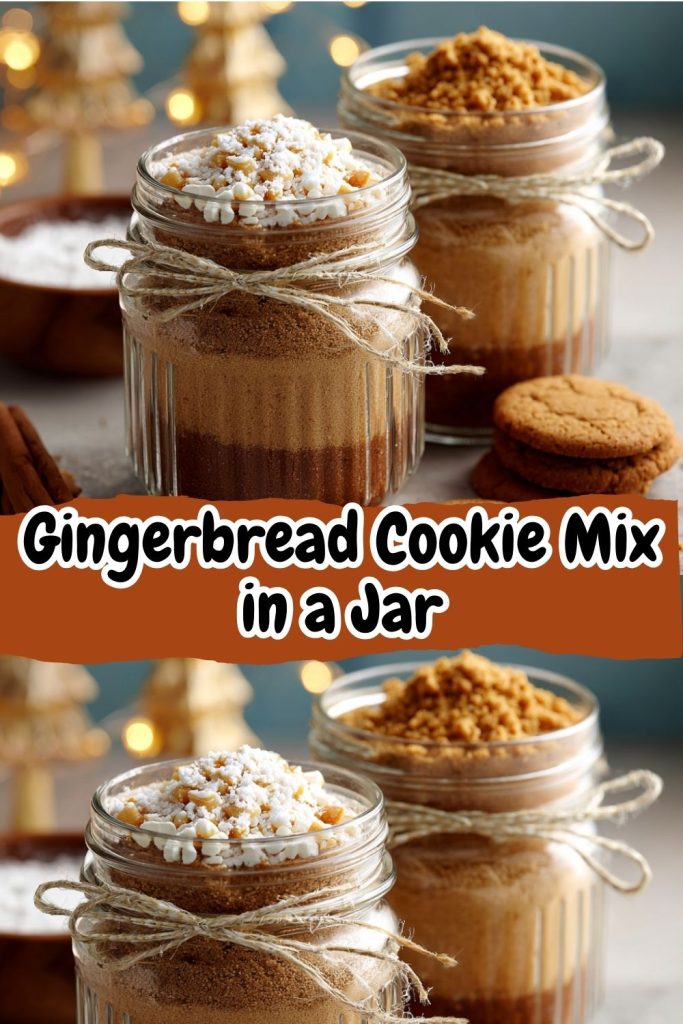 Gingerbread Cookie Mix in a Jar - Bite Tide