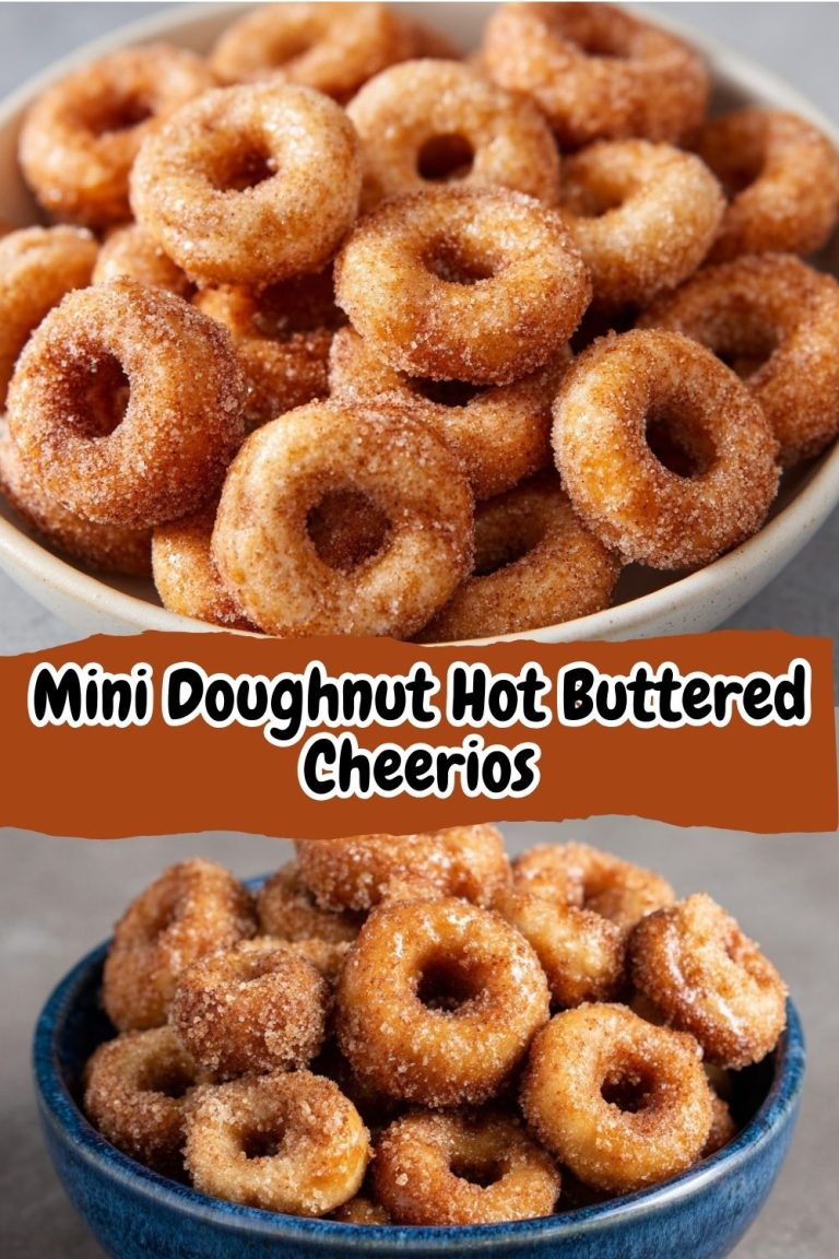 Mini Doughnut Hot Buttered Cheerios (Sweet & Salty Fair-Style Snack ...